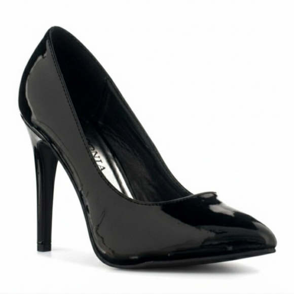 Lasonia | Shoes | Black Pointed Toe Heels | Poshmark